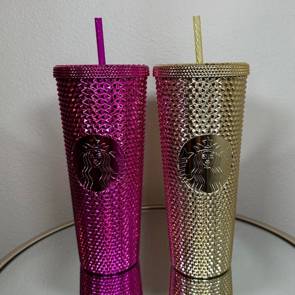 Starbucks | Other | Starbucks 222 Holiday Gold Sangria Metallic Chrome ...